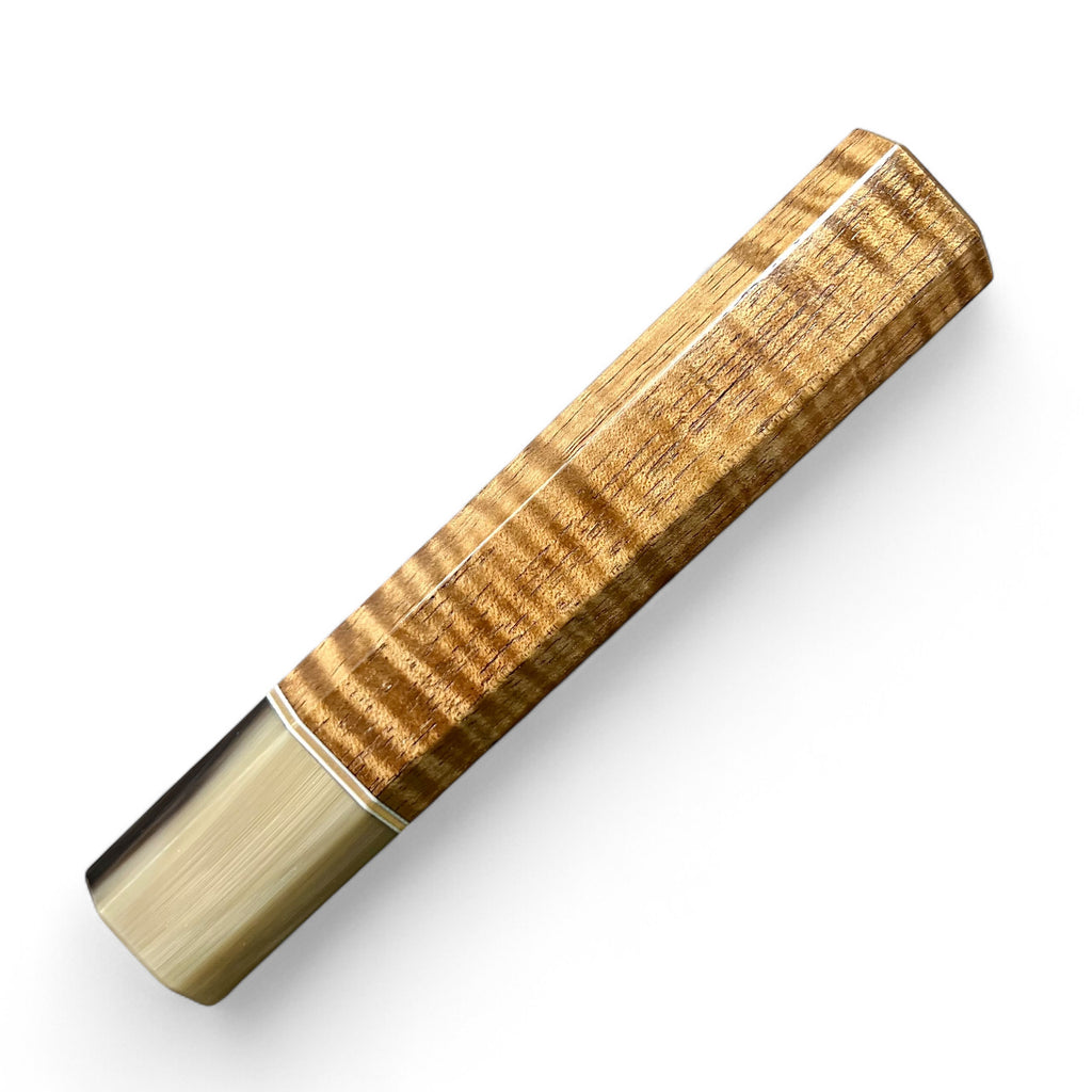 Japanese Knife handle (wa handle) for 240-260 mm : Koa and striped hor ...