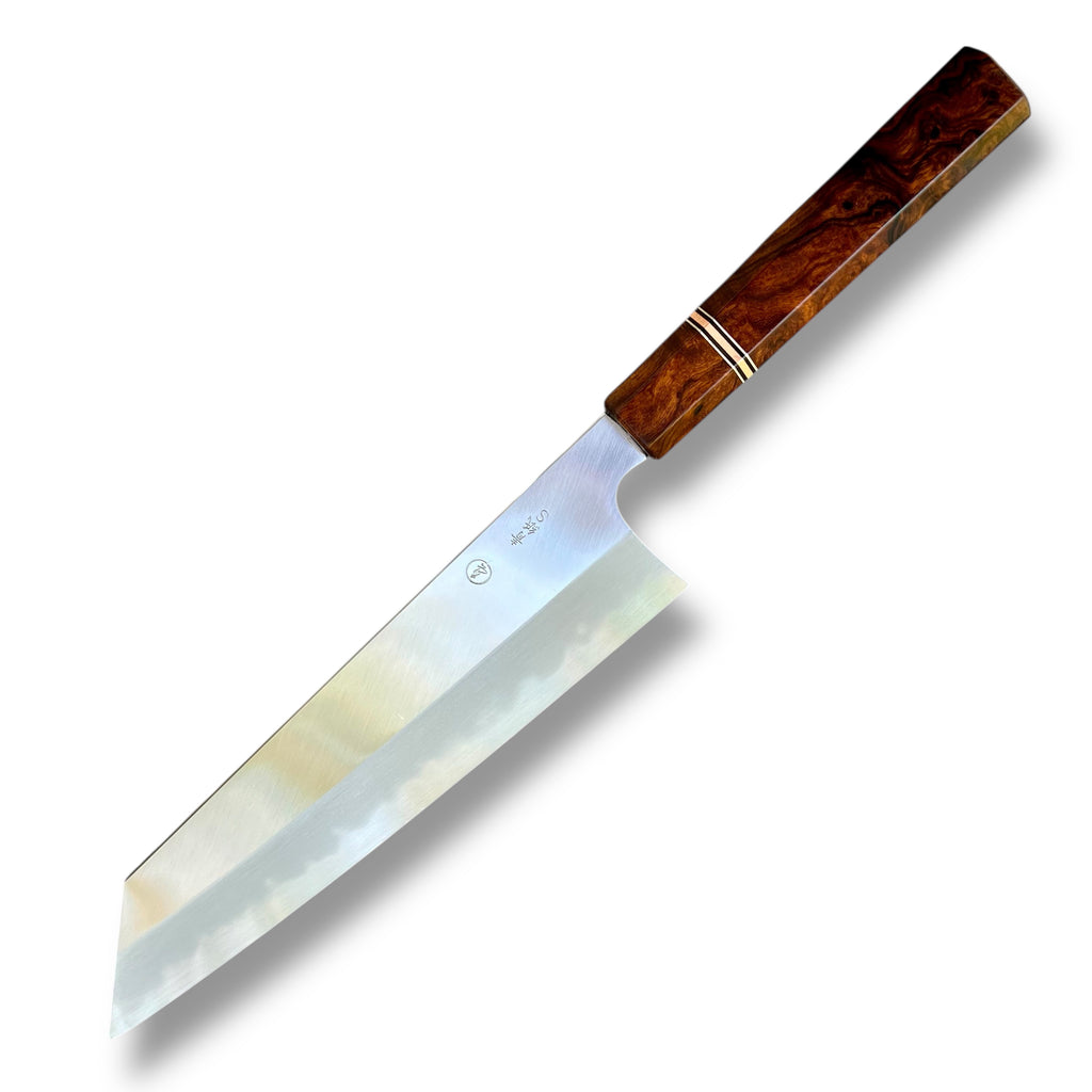 Tadokoro x Tanaka Aogami Super Gyuto 240 Tall Kiritsuke - Desert Ironw ...